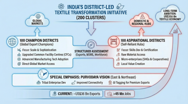 District Led Plan Targets 200 Textile Clusters As India Pushes For ...